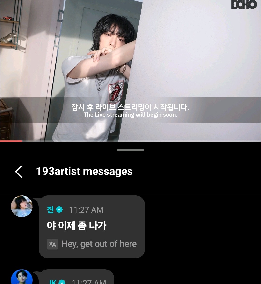 BTS Community Post - same energy as "Hey, stob it"