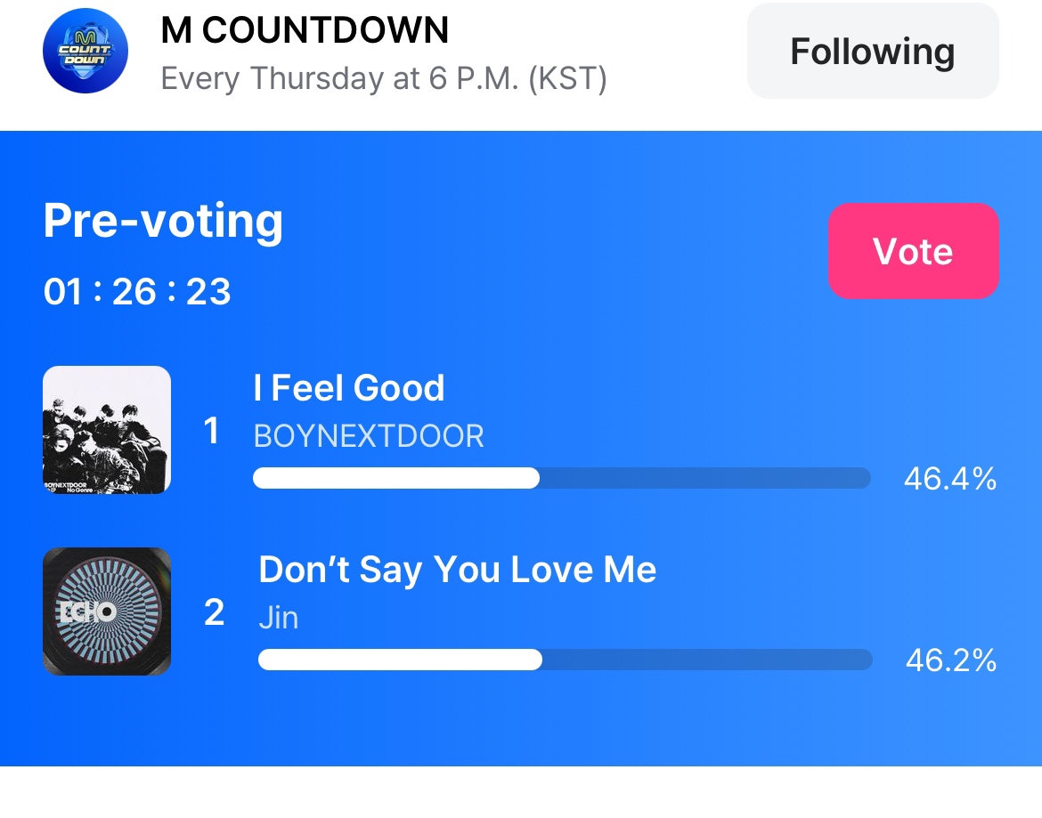 BTS Community Post - Army‘s Vote for Jin we losing right now Vote 🚨🚨🚨🚨🚨🚨🚨🚨🚨🚨🚨🚨https://mnetplus ...