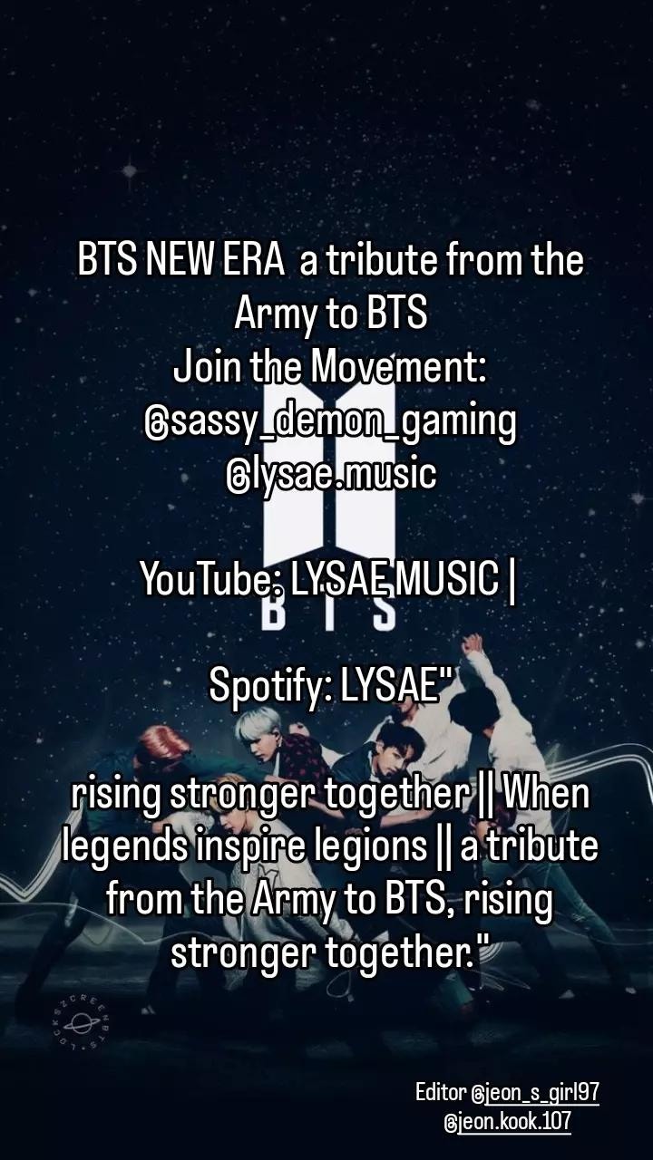 BTS Community Post - BTS NEW ERA SONG FROM ARMY To.BTS 💜. Army Tribute Song to BTS | BTS ...