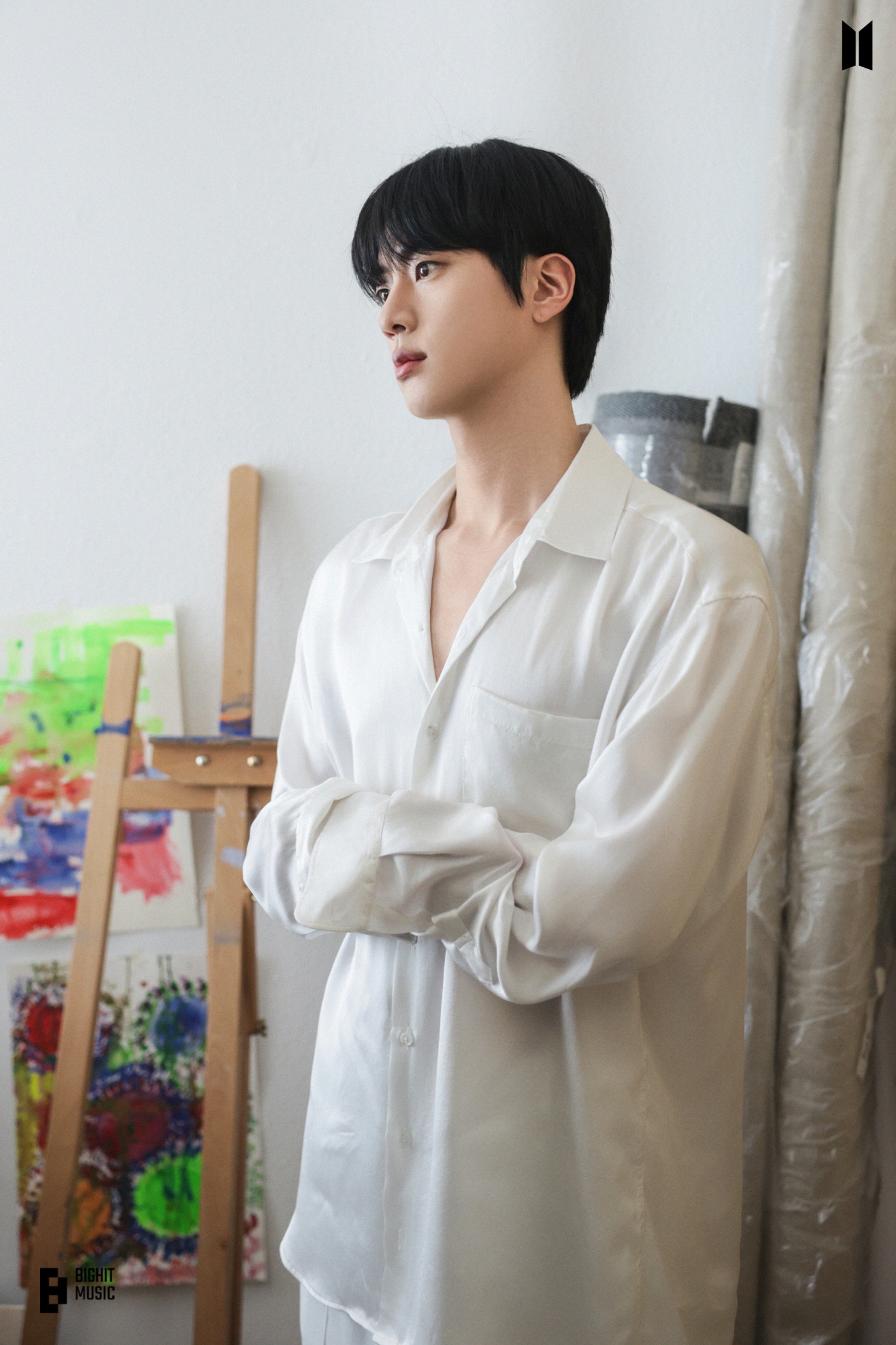 BTS Community Post - #to_jin what a hot look jinu,🔥 my feelings are not ...