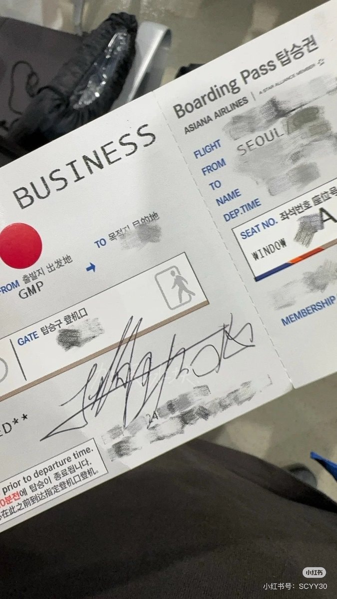 BTS Community Post - jk autograph💜😭