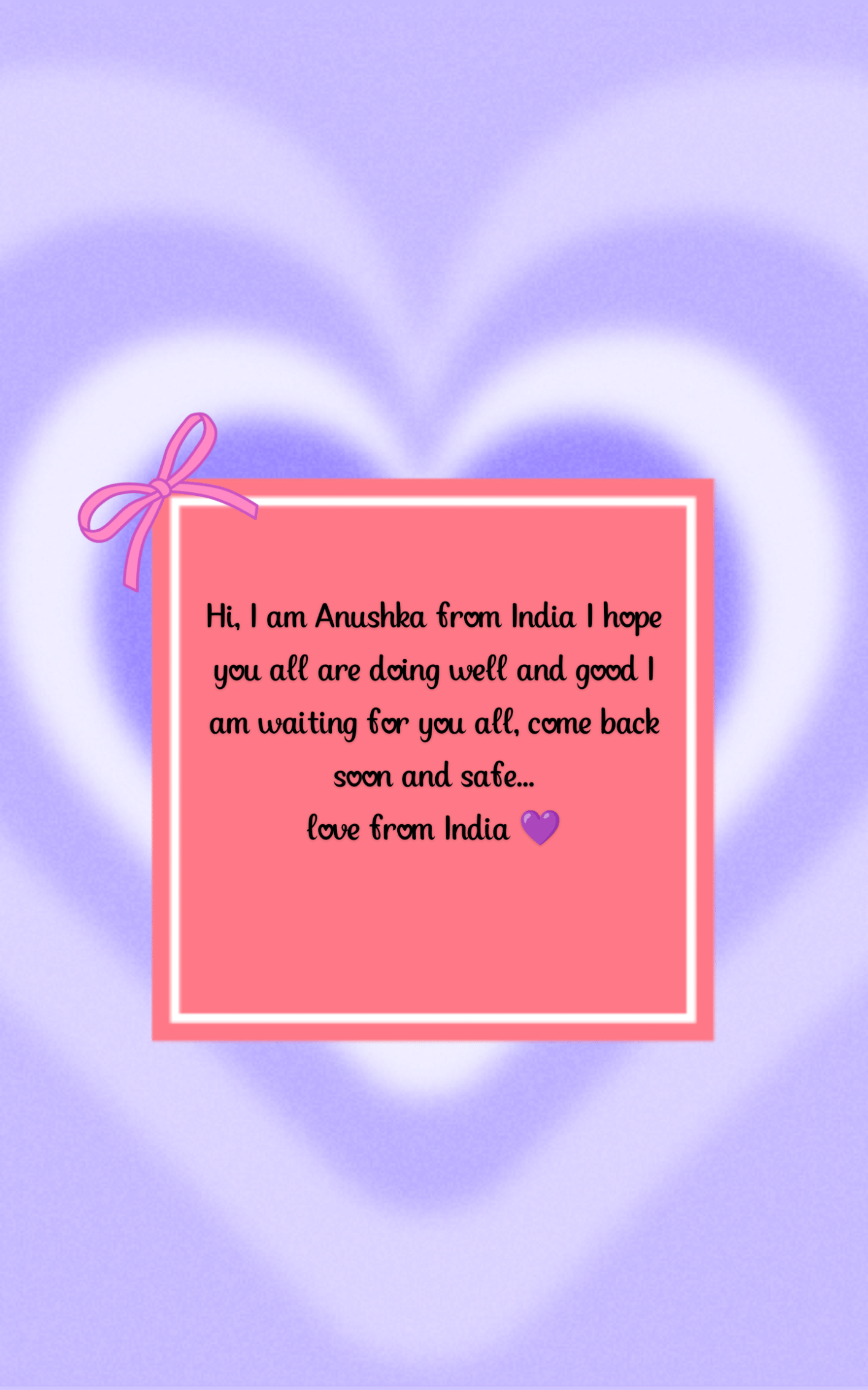 BTS Weverse Fan Letter