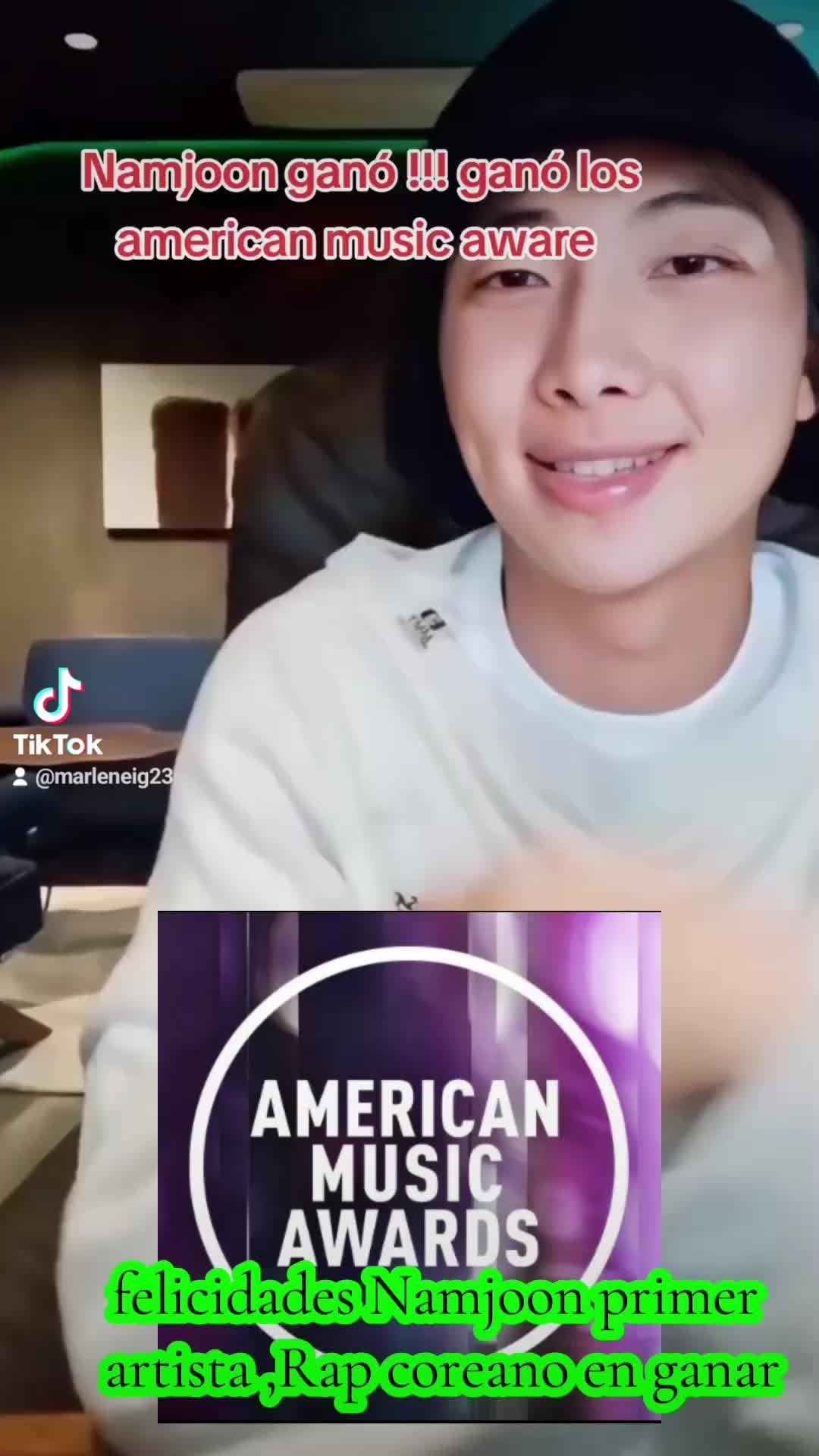 BTS Community Post - congratulations Namjoom winer American music Aware ,favorite kpop artis ...