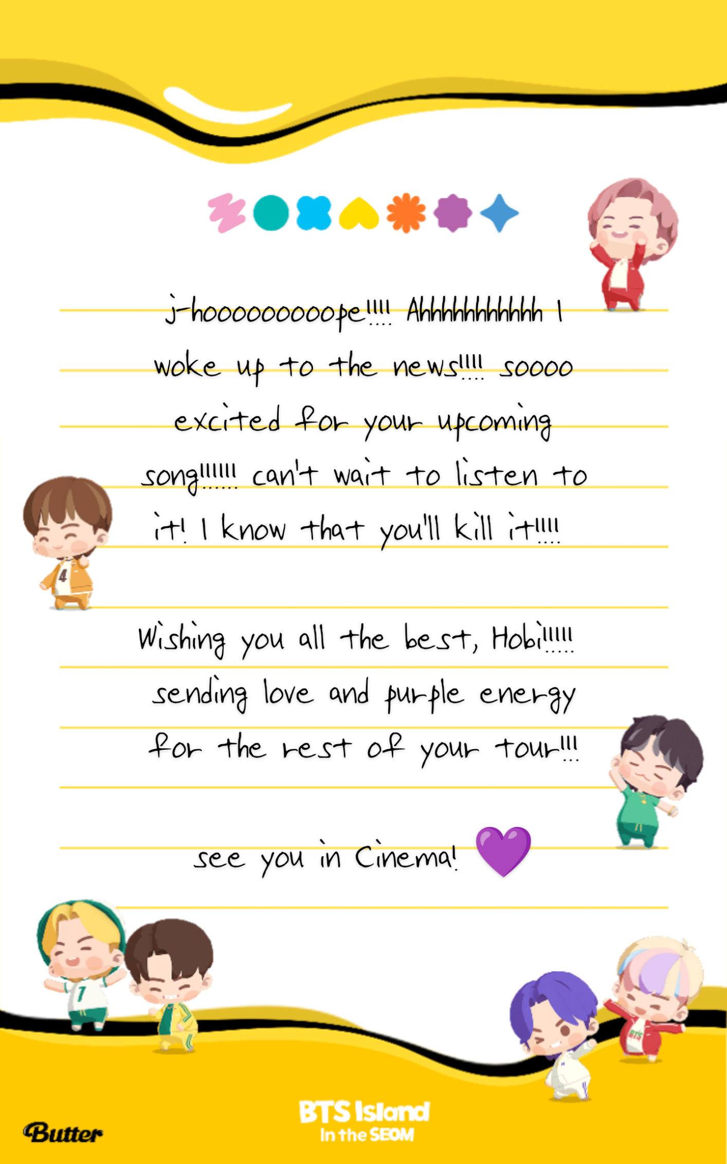 BTS Weverse Fan Letter
