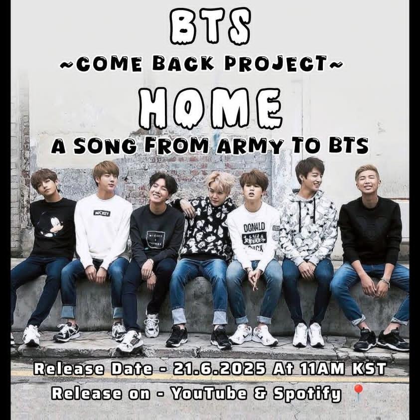 BTS Community Post - A song from Army to BTS "Project HOME" Wherever ...
