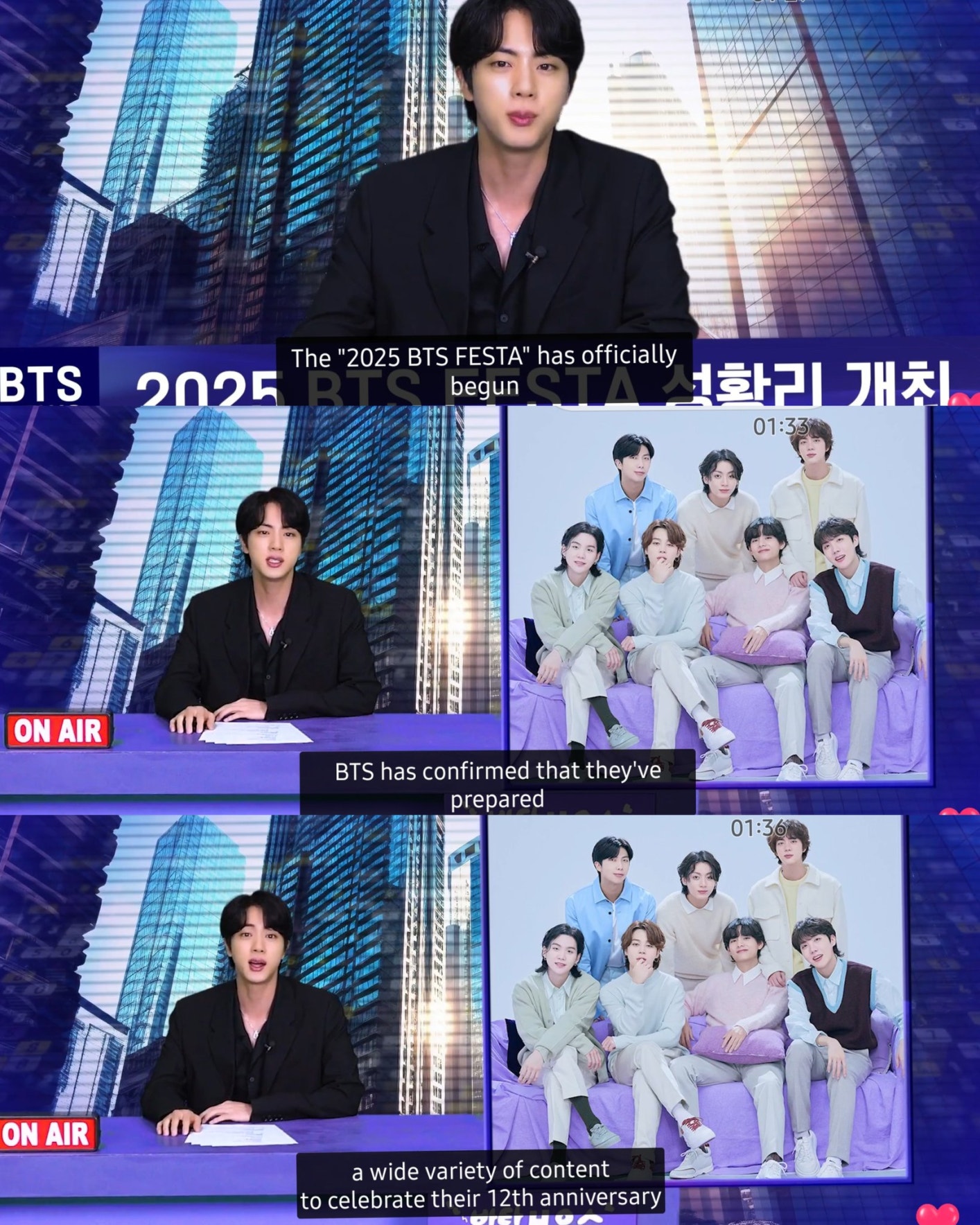 BTS Community Post - BTS officially announces their 12th anniversary celebration, "BTS FESTA ...