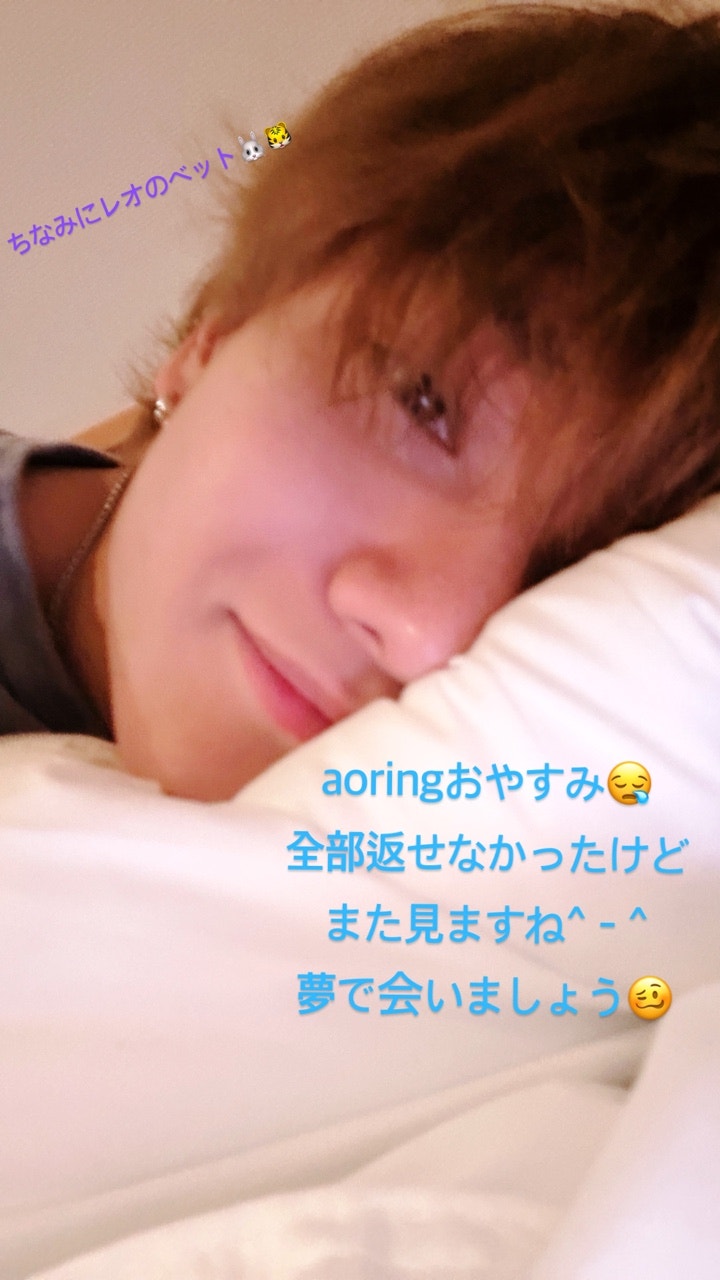 aoen Community Moment - ちなみにレオのベット🐰🐯aoringおやすみ😪 全部返せなかったけど また見ますね ...