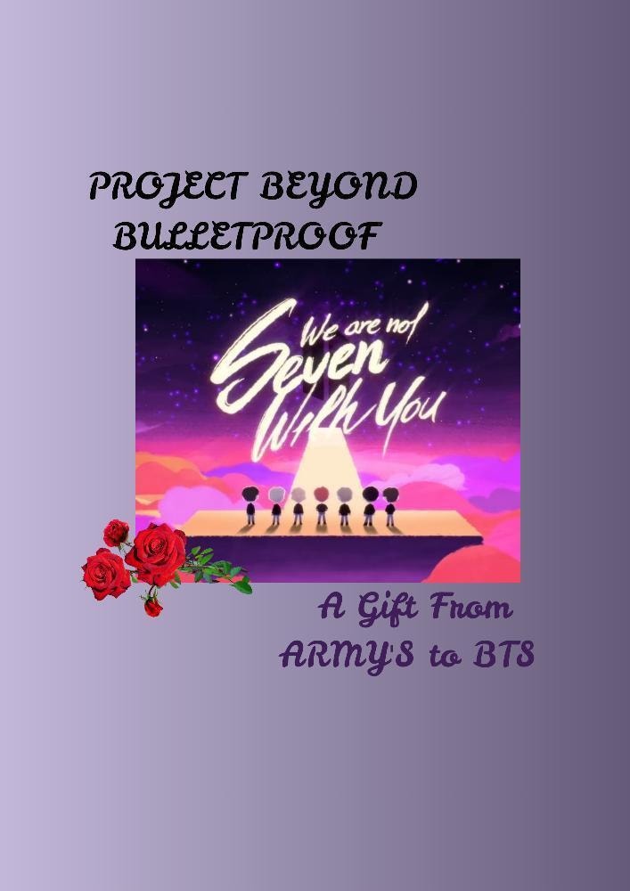 BTS Community Post - Project Beyond bullet proof A gift from army's to ...