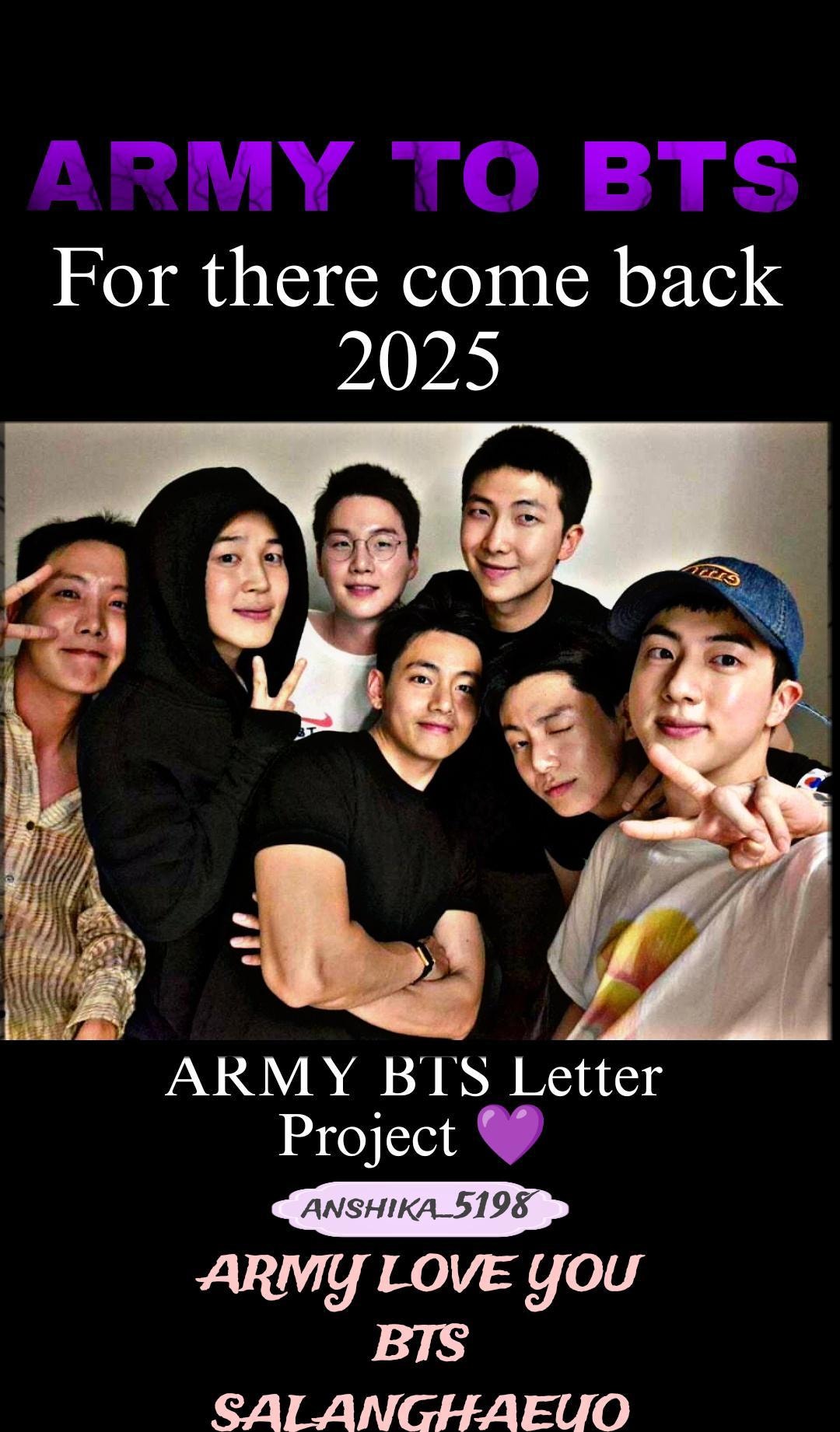 BTS Community Post - PROJECT: Letters from ARMY to BTS Hey ARMY! As BTS ...