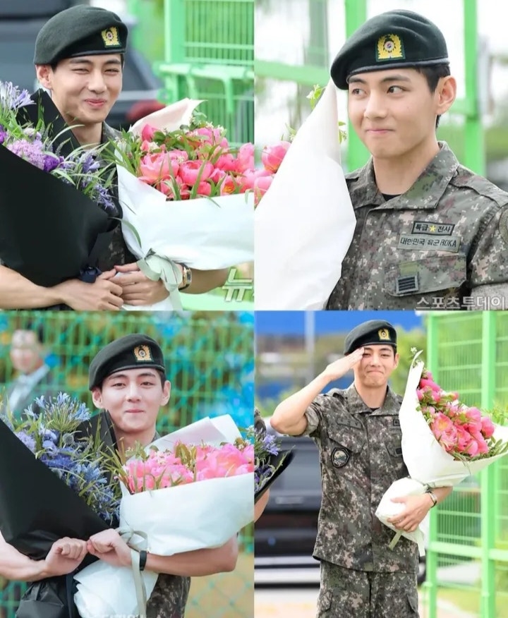 BTS Community Post - Our soldiers are back.... Mashallah 🥹🥹💜💜💜