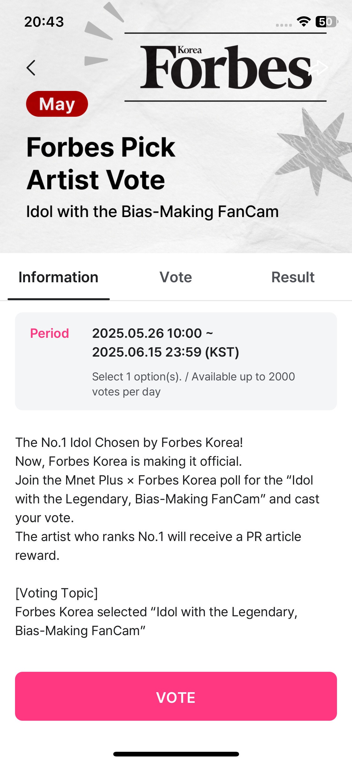 BTS Community Post - ‼️ ATTENTION ARMY’S ‼️ Please go vote for Jin and Jimin at the Forbes Pick ...