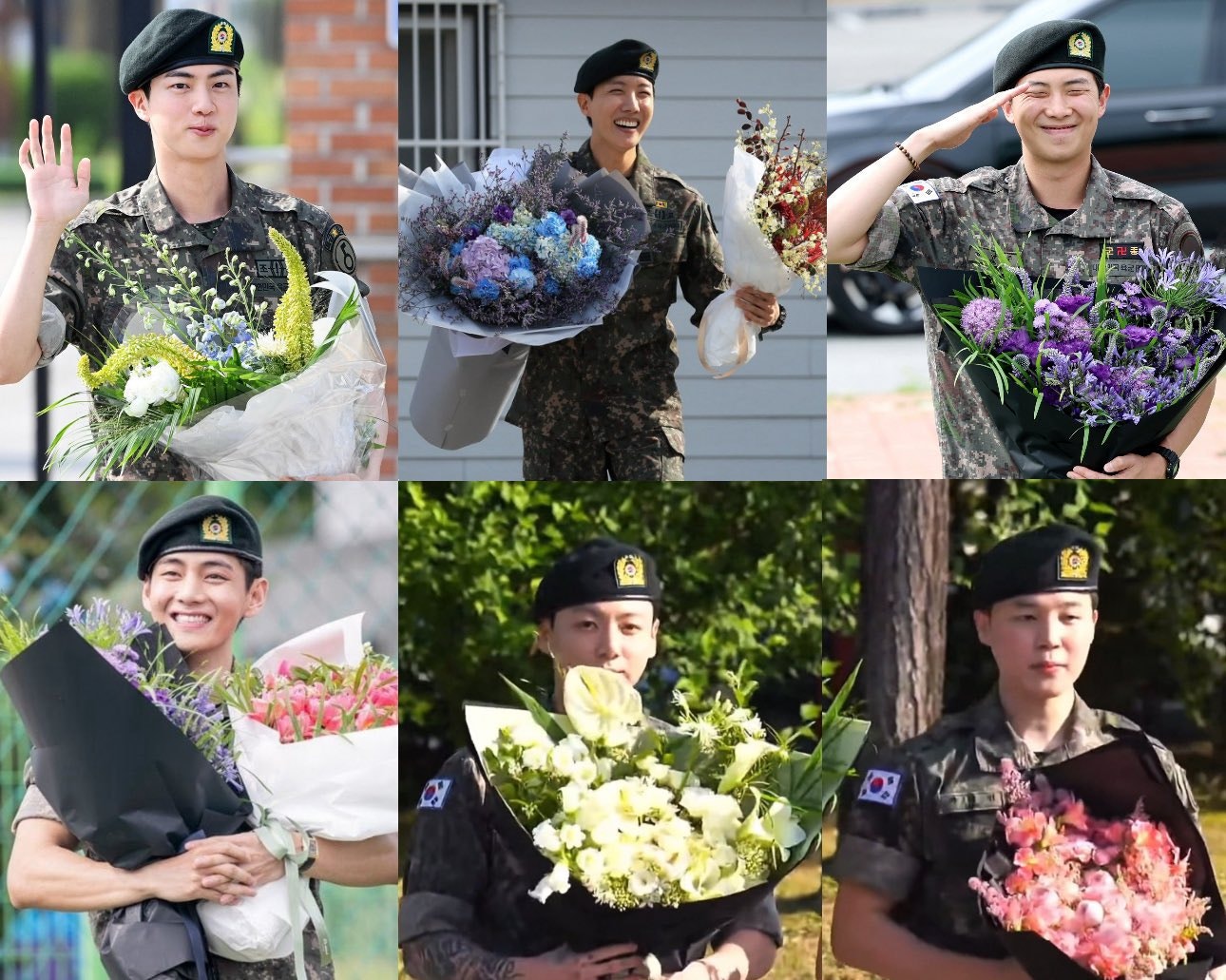 BTS Community Post - Six or seven members of BTS have officially completed their military ...