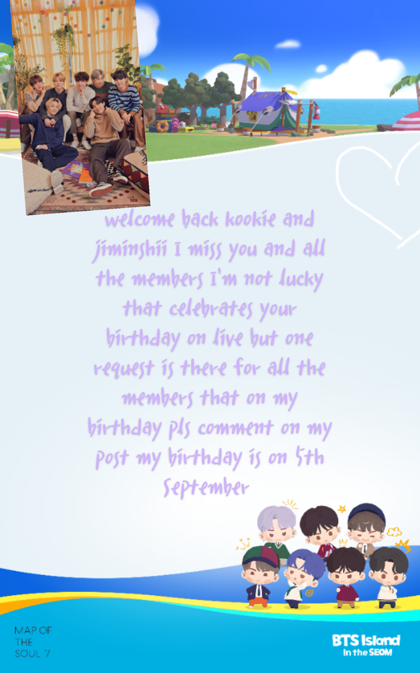 BTS Weverse Fan Letter