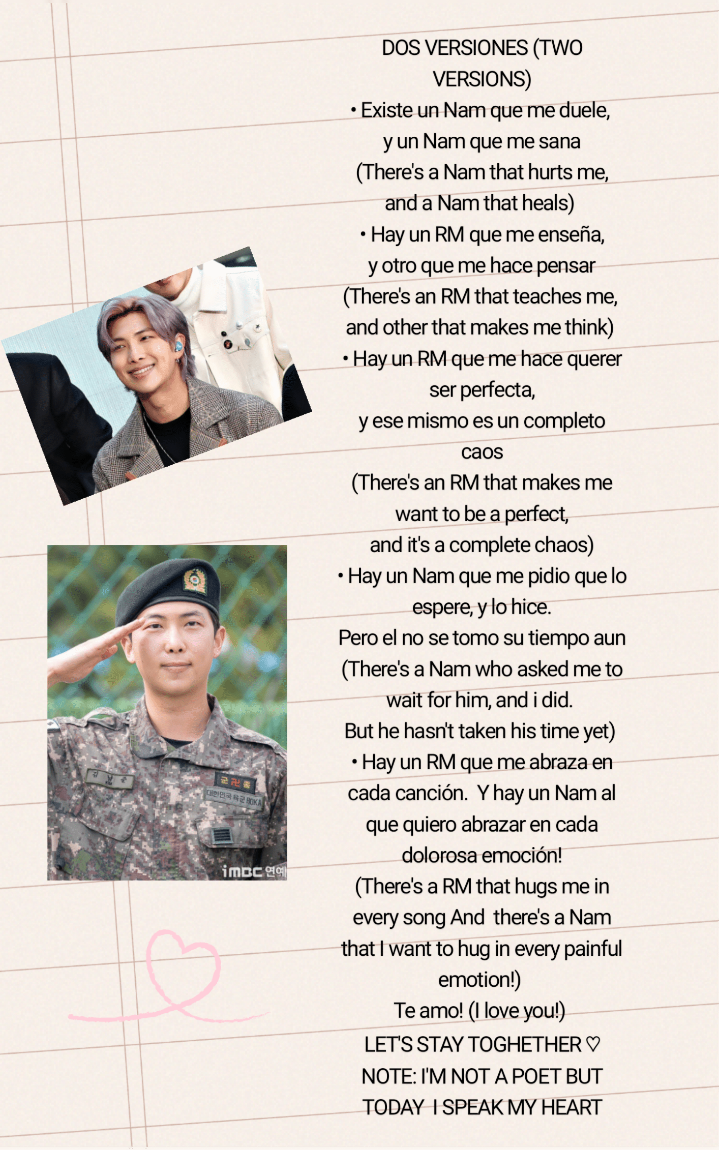 BTS Weverse Fan Letter