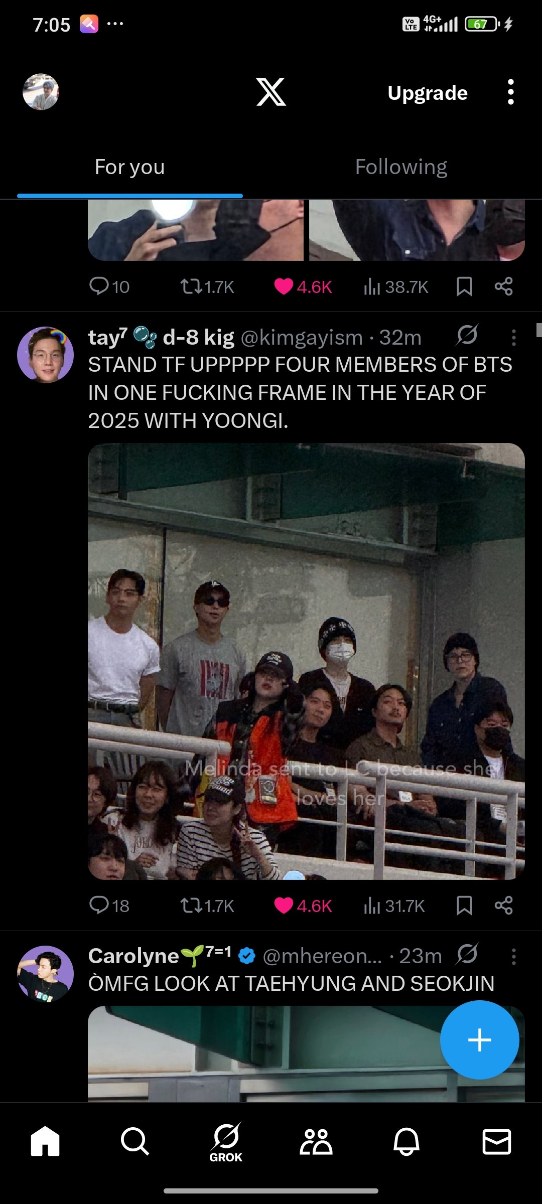 BTS Community Post - ohhh mannnn , there sugaa oppa and we got ot7 and yessss there are backkkkk