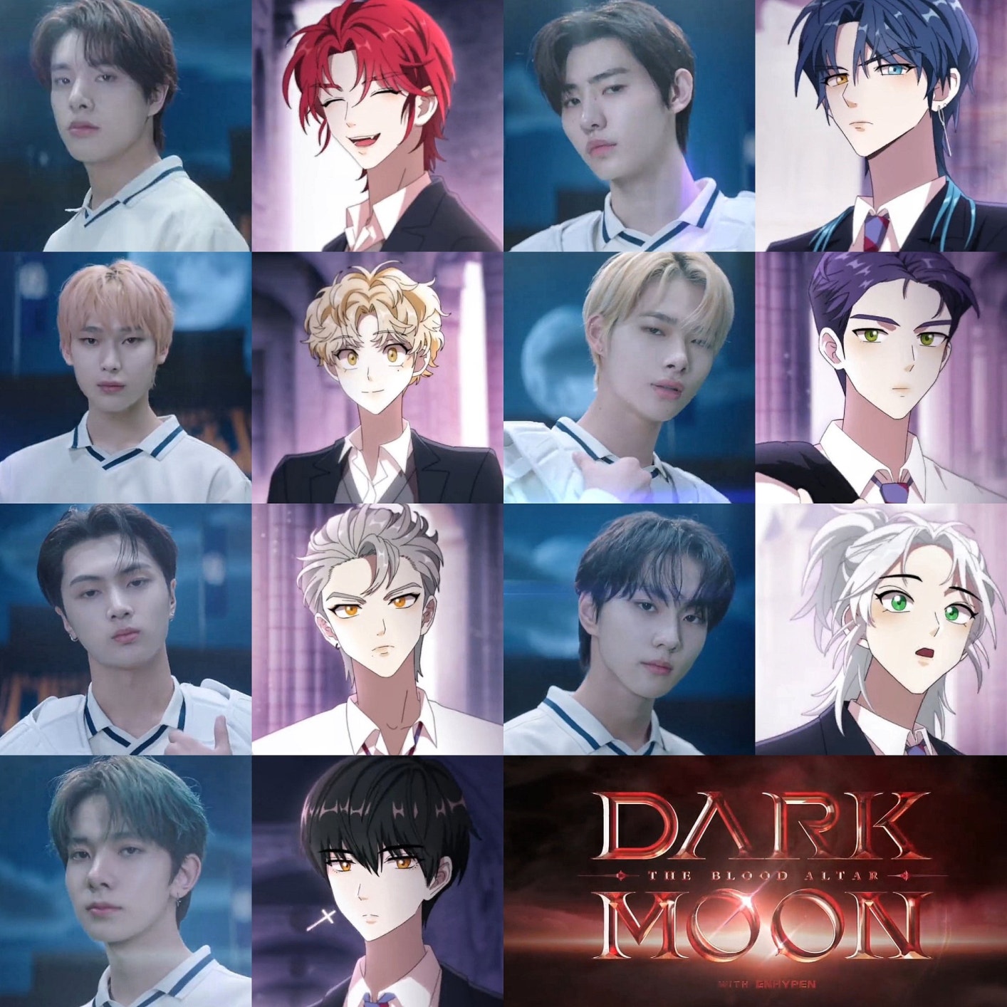 ENHYPEN Community Post - Guys who is yalls fav Dark Moon character?
