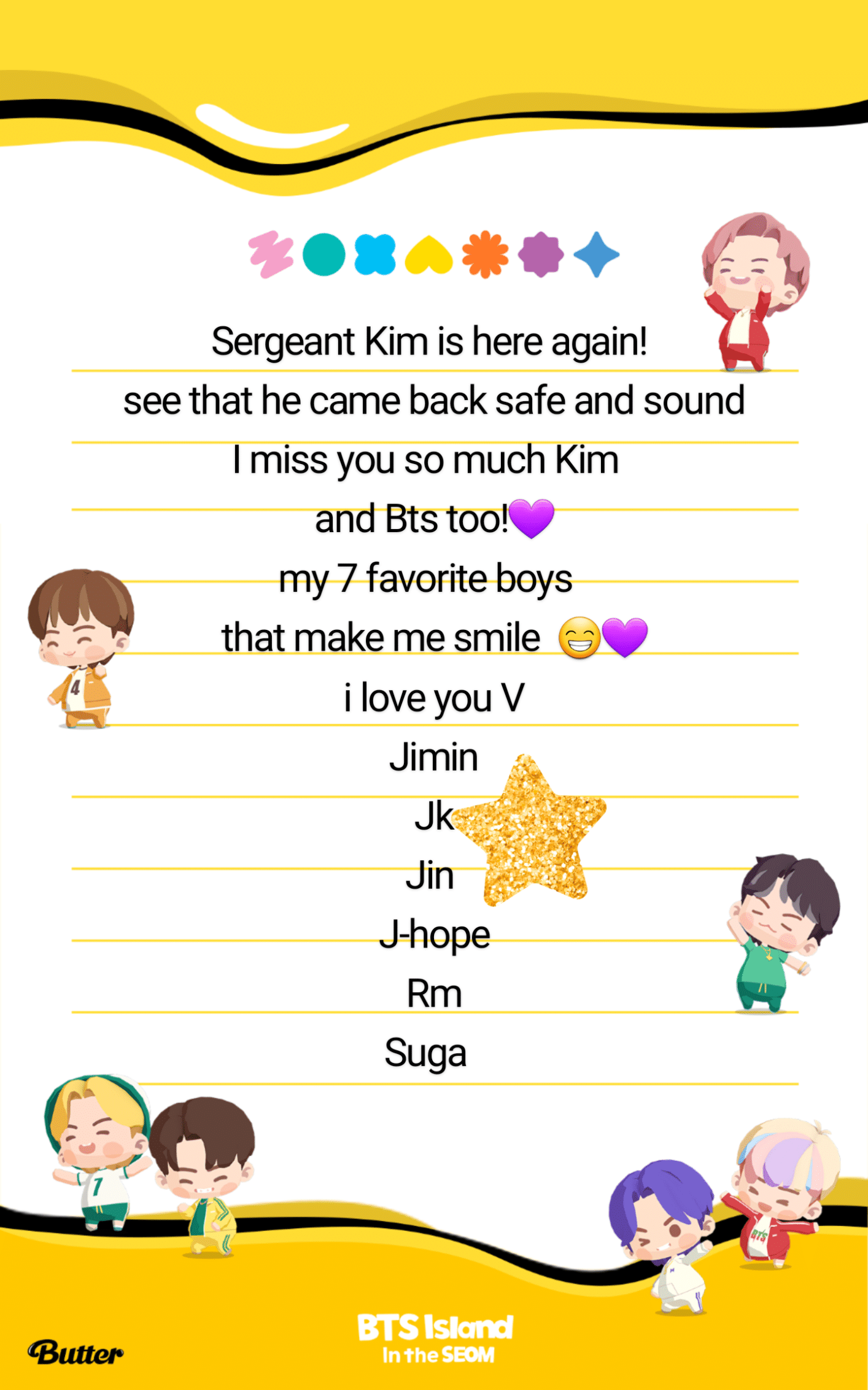 BTS Weverse Fan Letter
