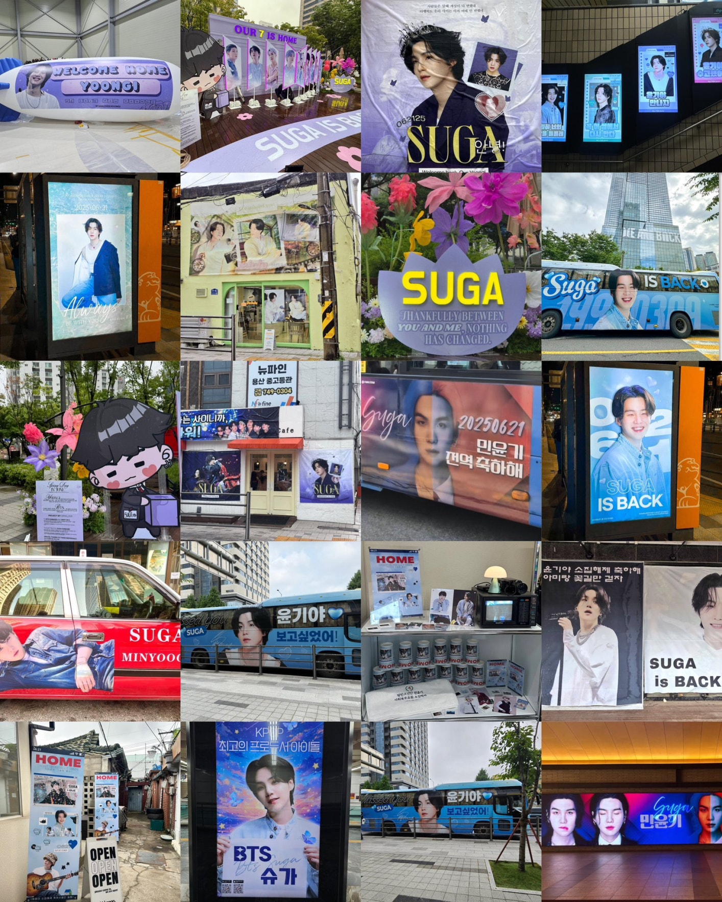 BTS Community Post - WELCOME HOME YOONGI 😭💜 army will always support you