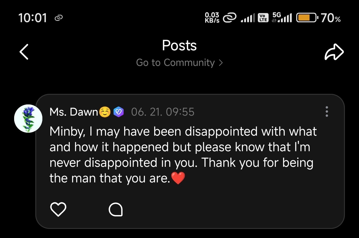 BTS Community Post - #BTS #SUGA #AGUST_D #MIN_YOONGI Minby... I made a screenshot of my reply to ...