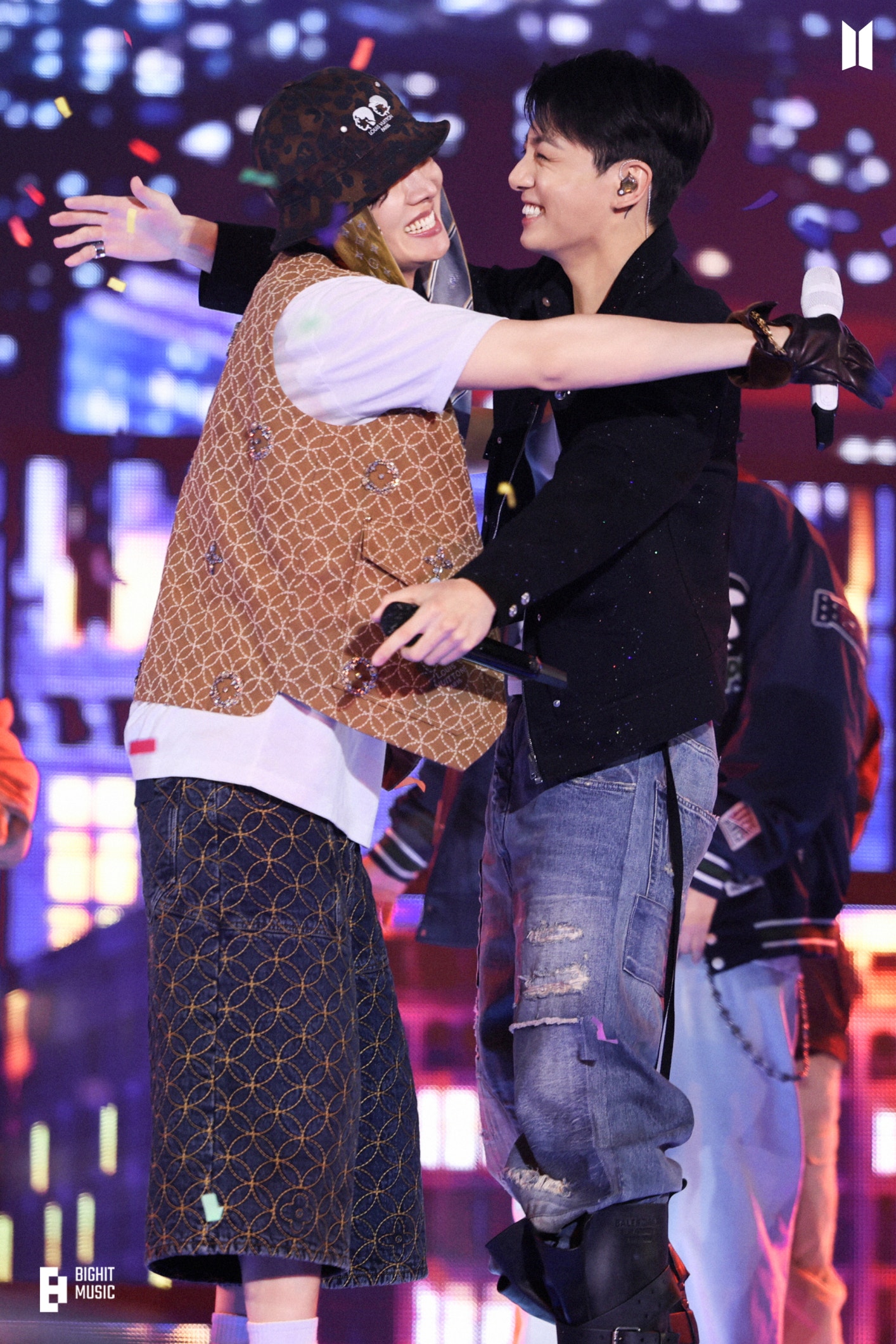 BTS Community Post - Two souls, one bond. 🐿️🐰 When Hobi hugs Jungkook ...