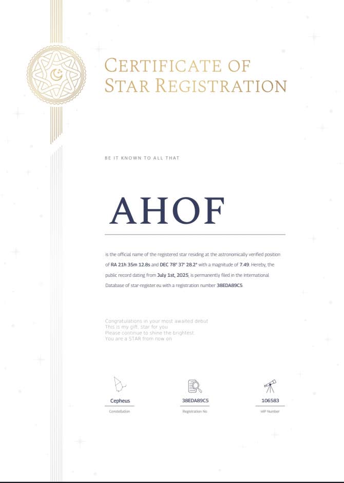 AHOF Community Post - Dear AHOF, I would like to congratulate you on ...