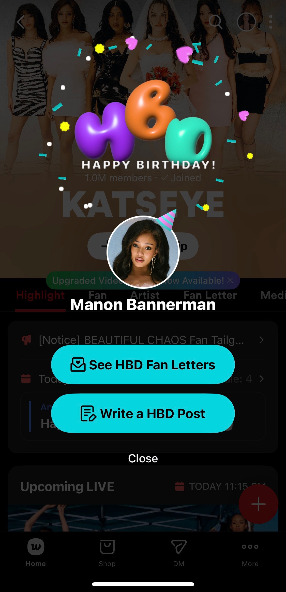 KATSEYE Community Post - 🎂 𝐇𝐚𝐩𝐩𝐲 𝐁𝐢𝐫𝐭𝐡𝐝𝐚𝐲 𝐌𝐚𝐧𝐨𝐧 🎀💫