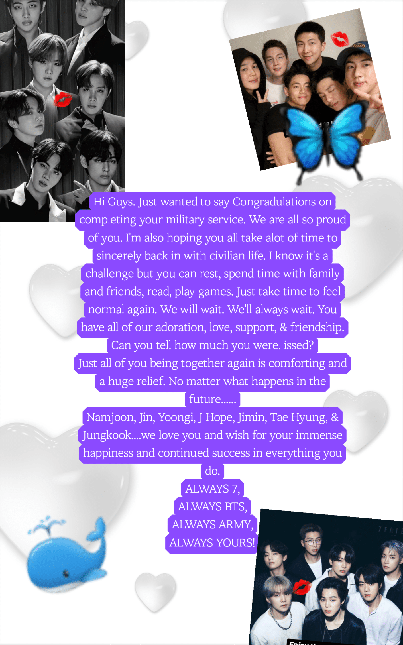 BTS Weverse Fan Letter