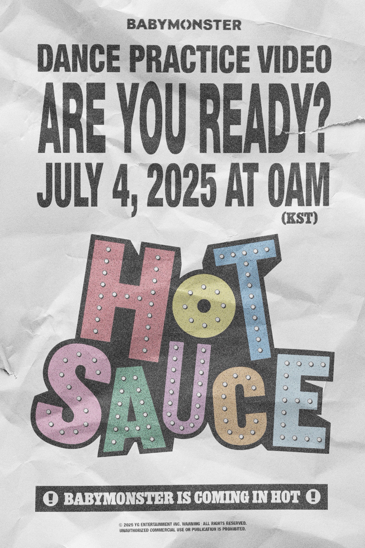 Weverse BABYMONSTER Image - ‘HOT SAUCE’ DANCE PRACTICE VIDEO COMING SOON