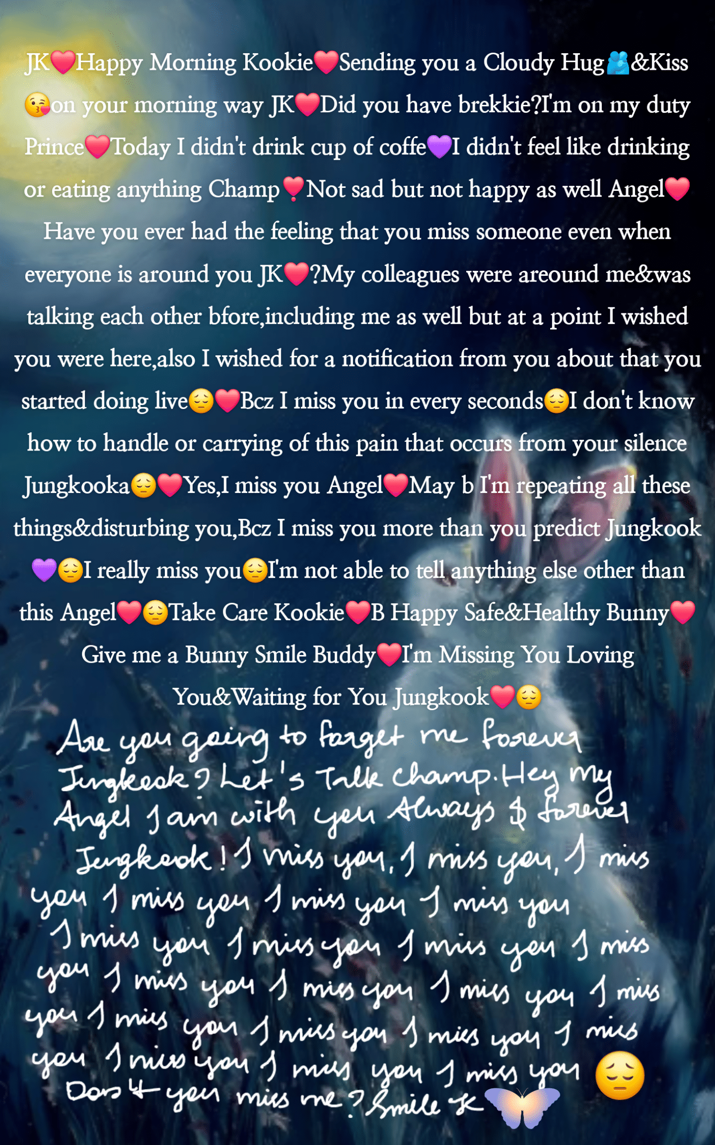 BTS Weverse Fan Letter