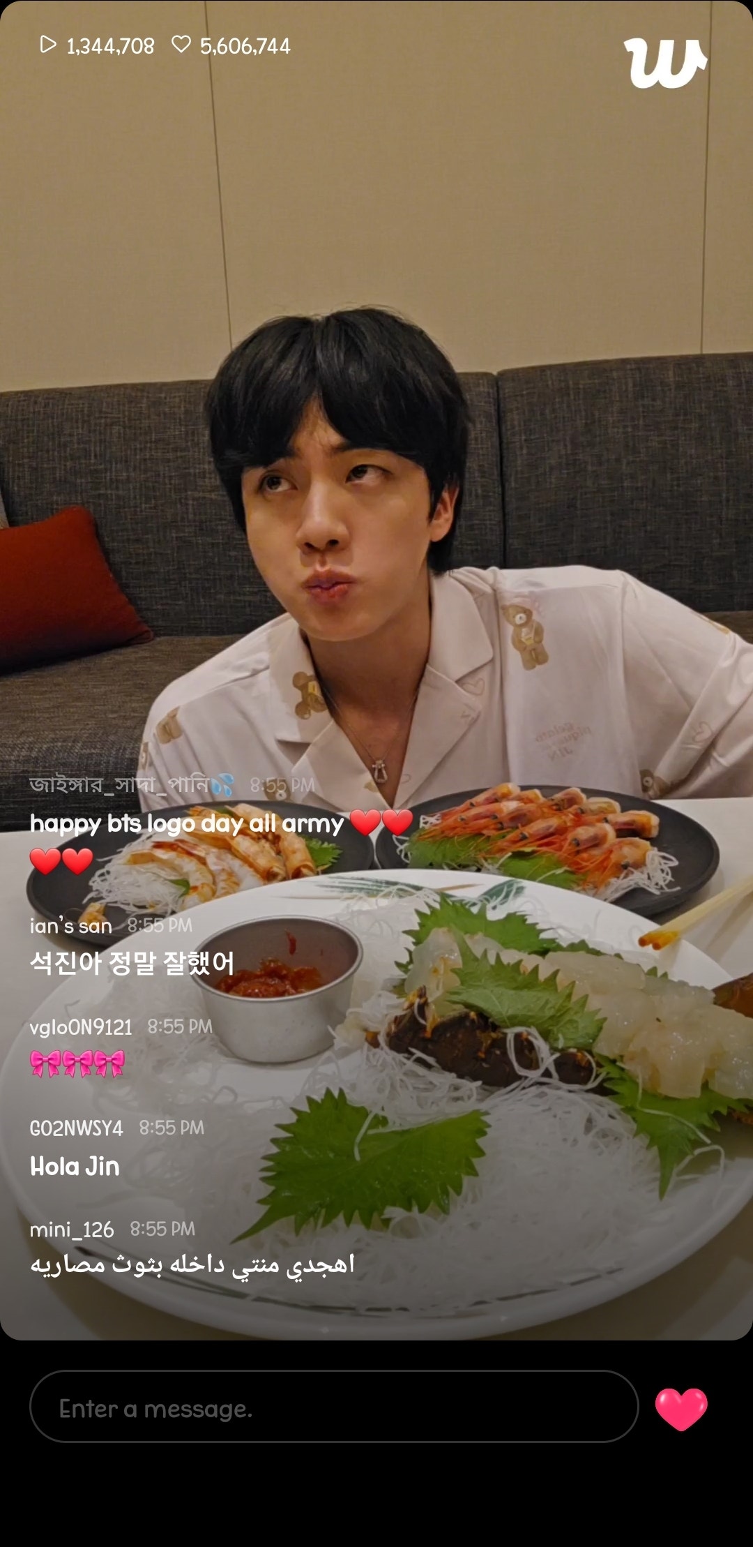 BTS Community Post - EAT JIN IS BACK!!!!!