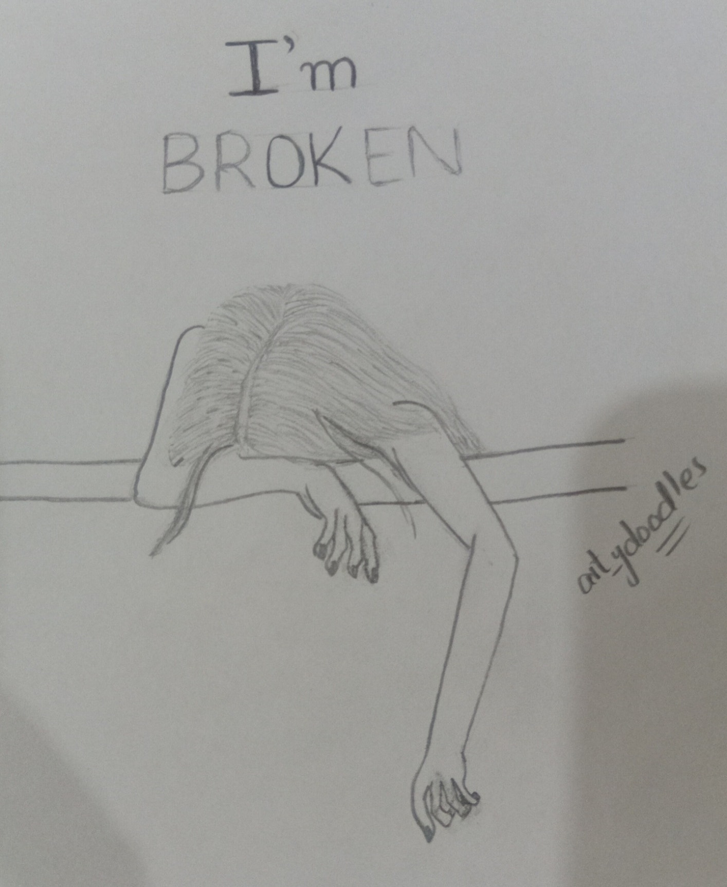 BTS Community Post - This is my first time drawing something. How is it?