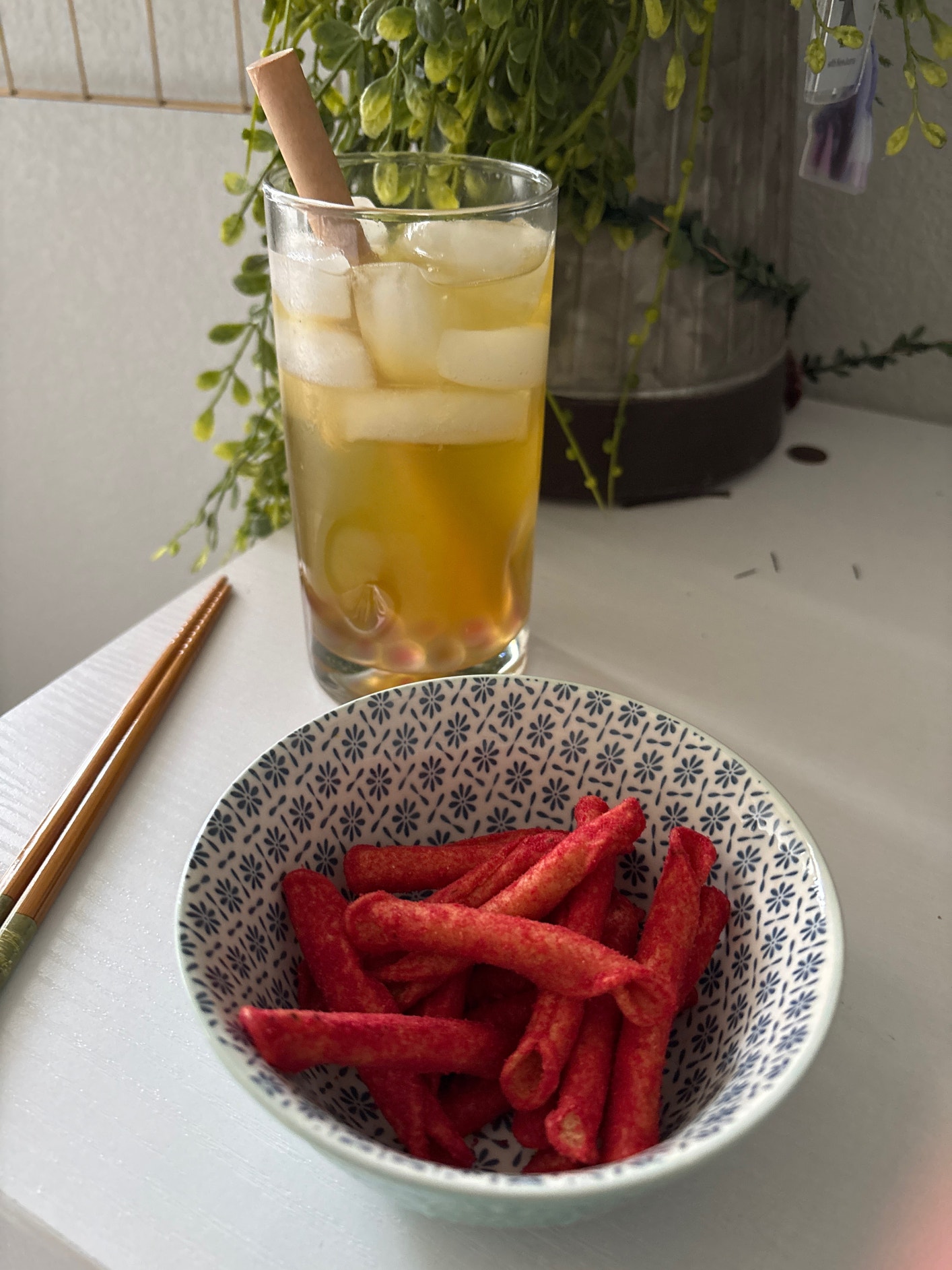 KATSEYE Community Post - Boba tea AND takis? Gnarly.