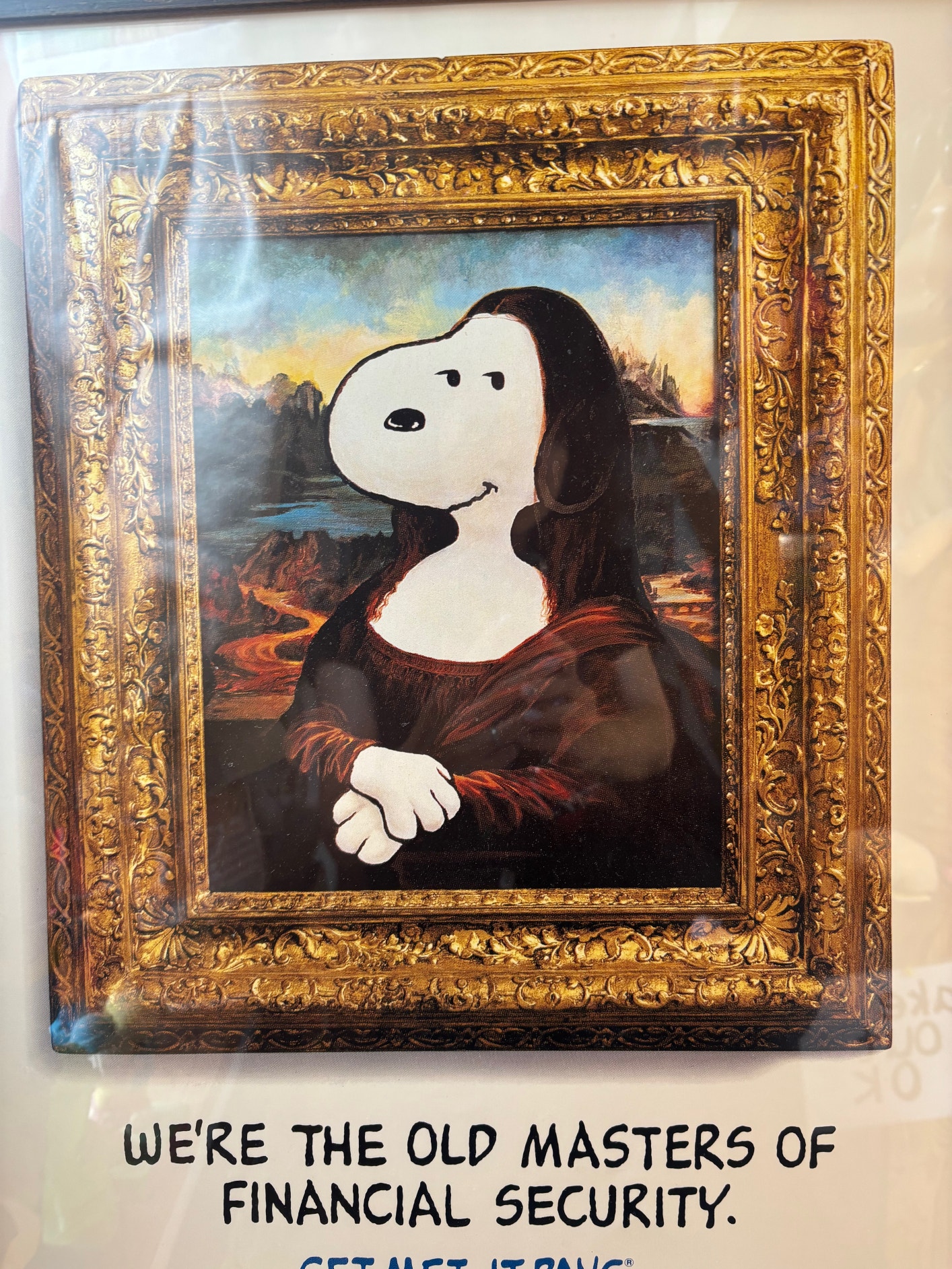 BTS Community Post - mona lisa SNOOPY💜