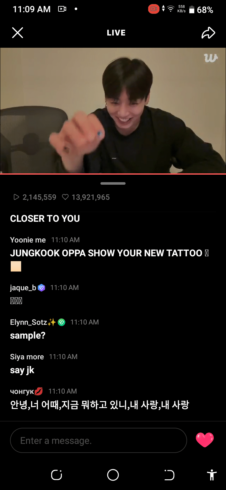 BTS Community Post - Saranghae jungkookiee 😚😚💓