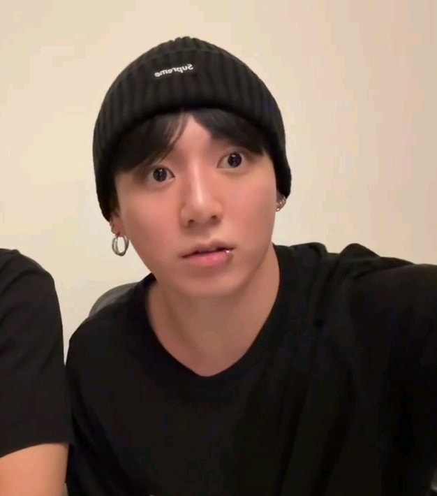 BTS Community Post - At the beginning of the live,when Jungkook adjusts the camera–his baby ...