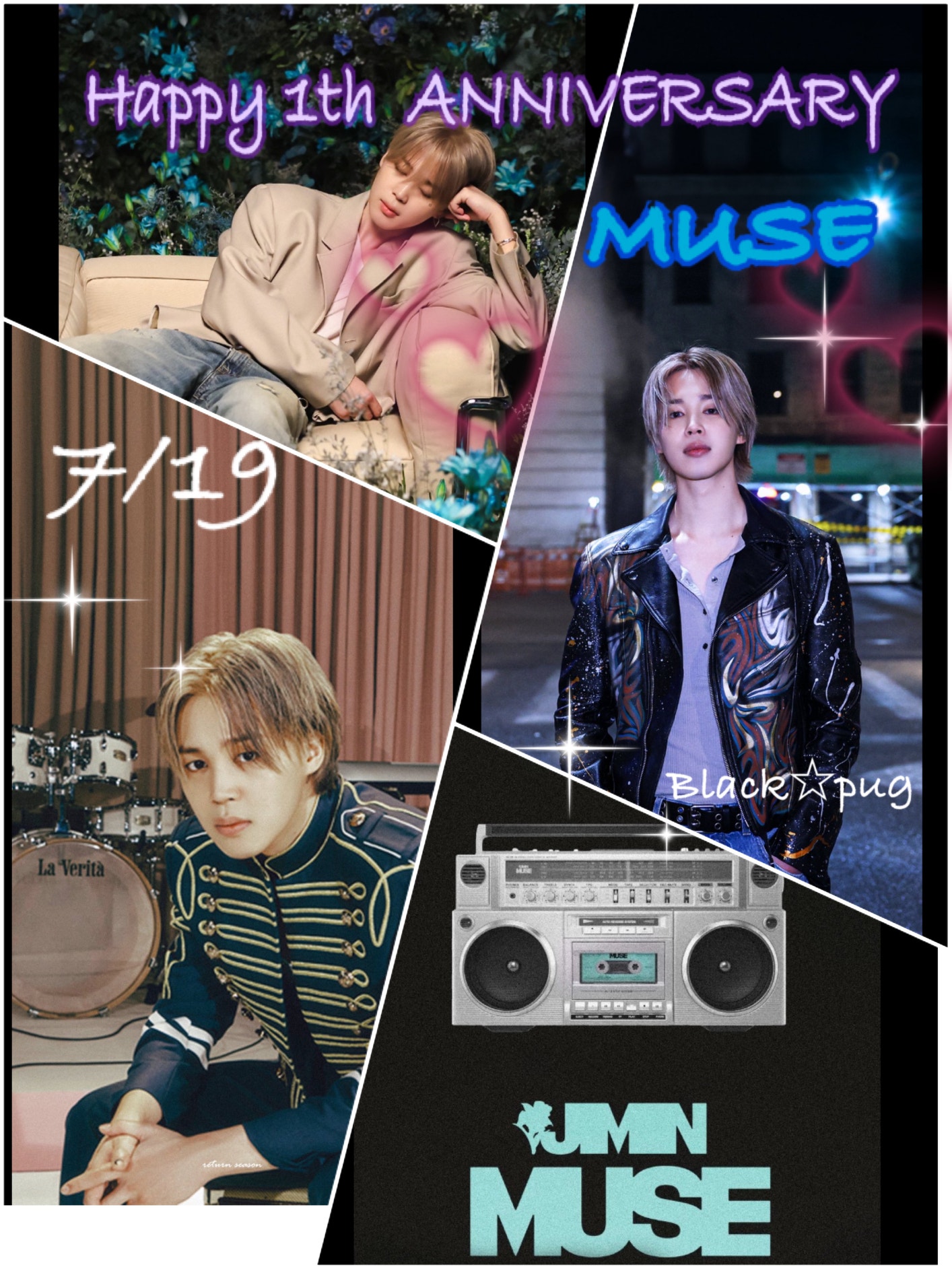 BTS Community Post - JIMINさん、MUSE1周年おめでとうございます！ 寂しくないようにと、兵役中にJIMINさんから ...