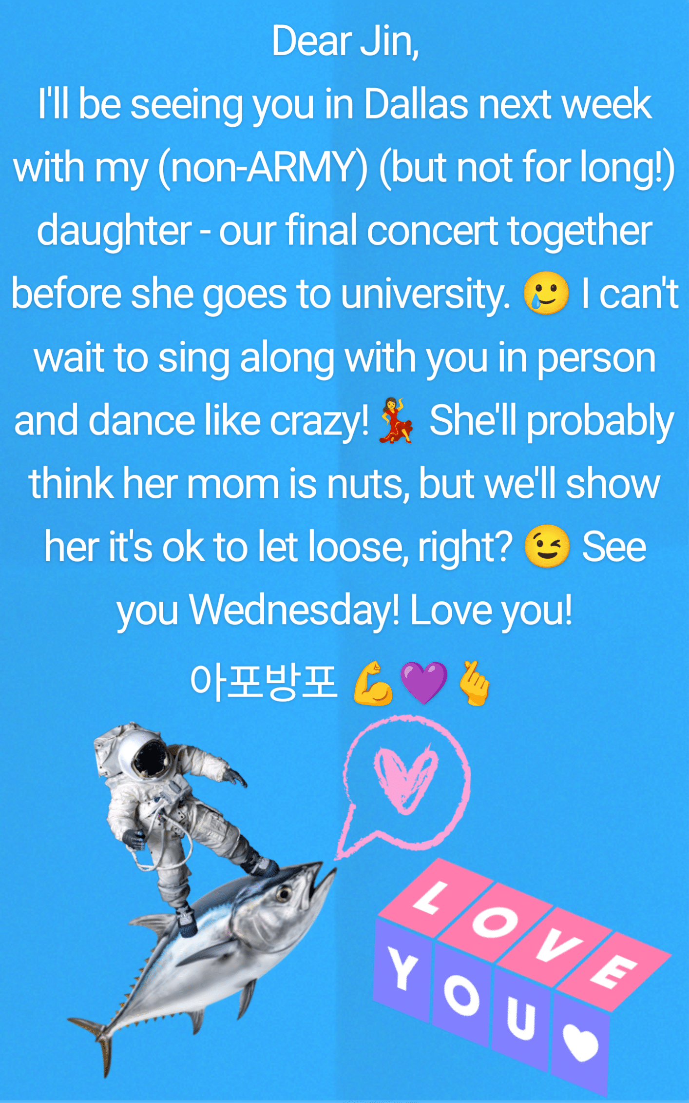BTS Weverse Fan Letter