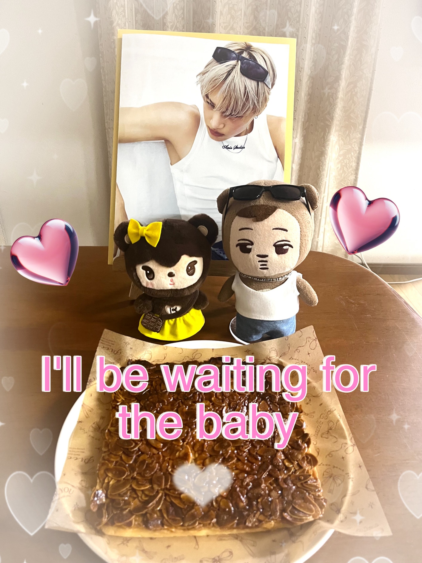 EXO Community Post - 我が家にもNINI BEAR🧸ちゃん仲間入り♥️ NINI BEAR🧸ちゃんの体はニニクマちゃんより ...