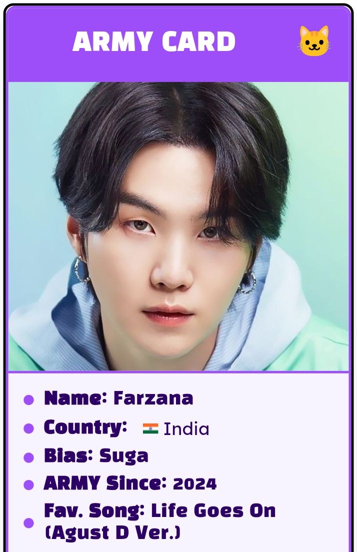 BTS Community Post - who want this army card you are want this follow ...