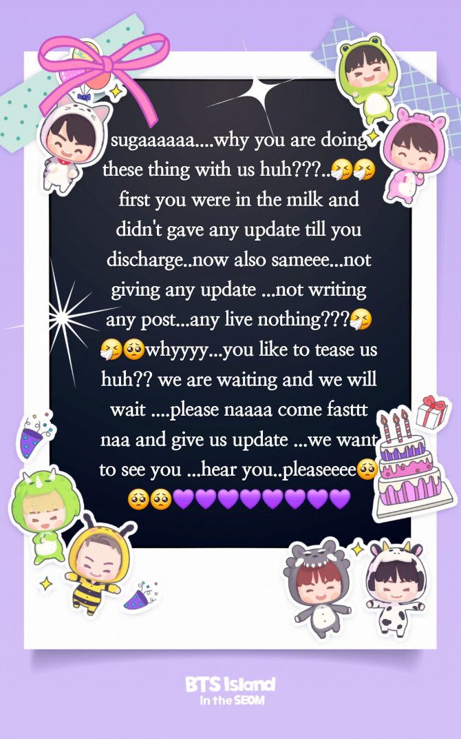 BTS Weverse Fan Letter