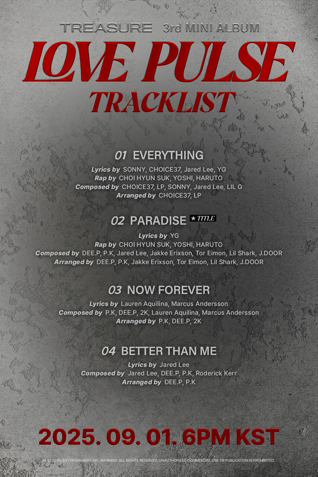Weverse TREASURE Image - TREASURE - 3rd MINI ALBUM [LOVE PULSE ...