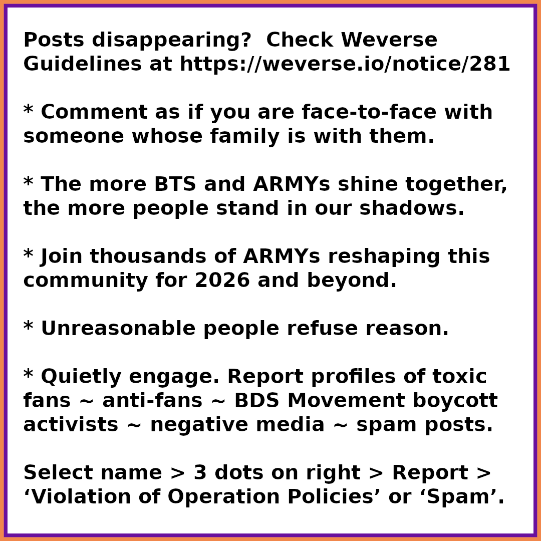 BTS Community Post - Share this message. Posts disappearing? Check ...