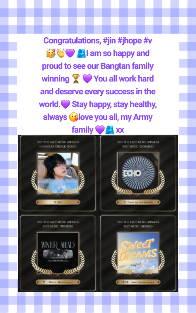 BTS Weverse Fan Letter