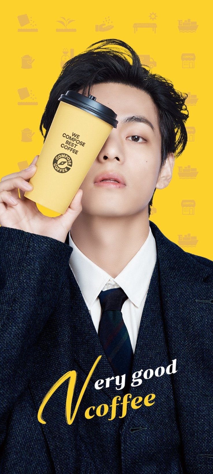 BTS Community Post - COMPOSE COFFEE MODEL V..😍💜😘 # ...