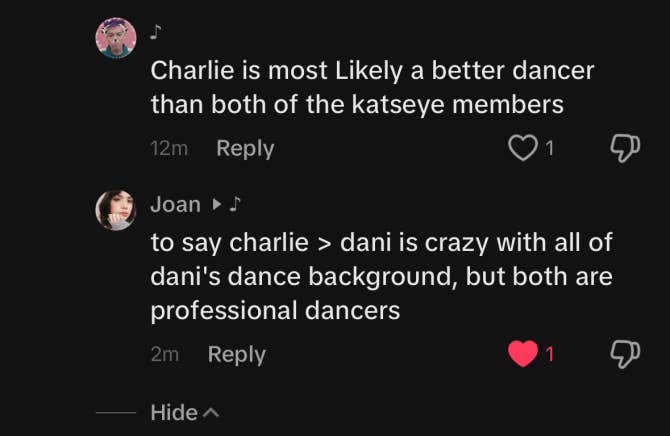 KATSEYE Community Post - yooo this is crazy 😭😭 charlie better dancer ...