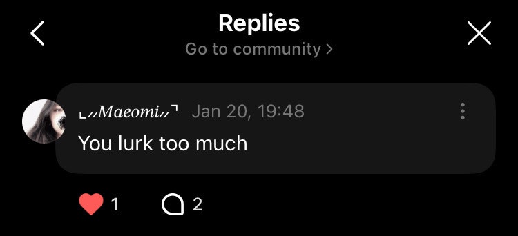 P1Harmony Community Post - chat what does lurk mean