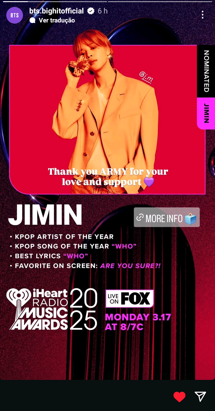 BTS Community Post - atualização da conta do BTS no Instagram e no ...