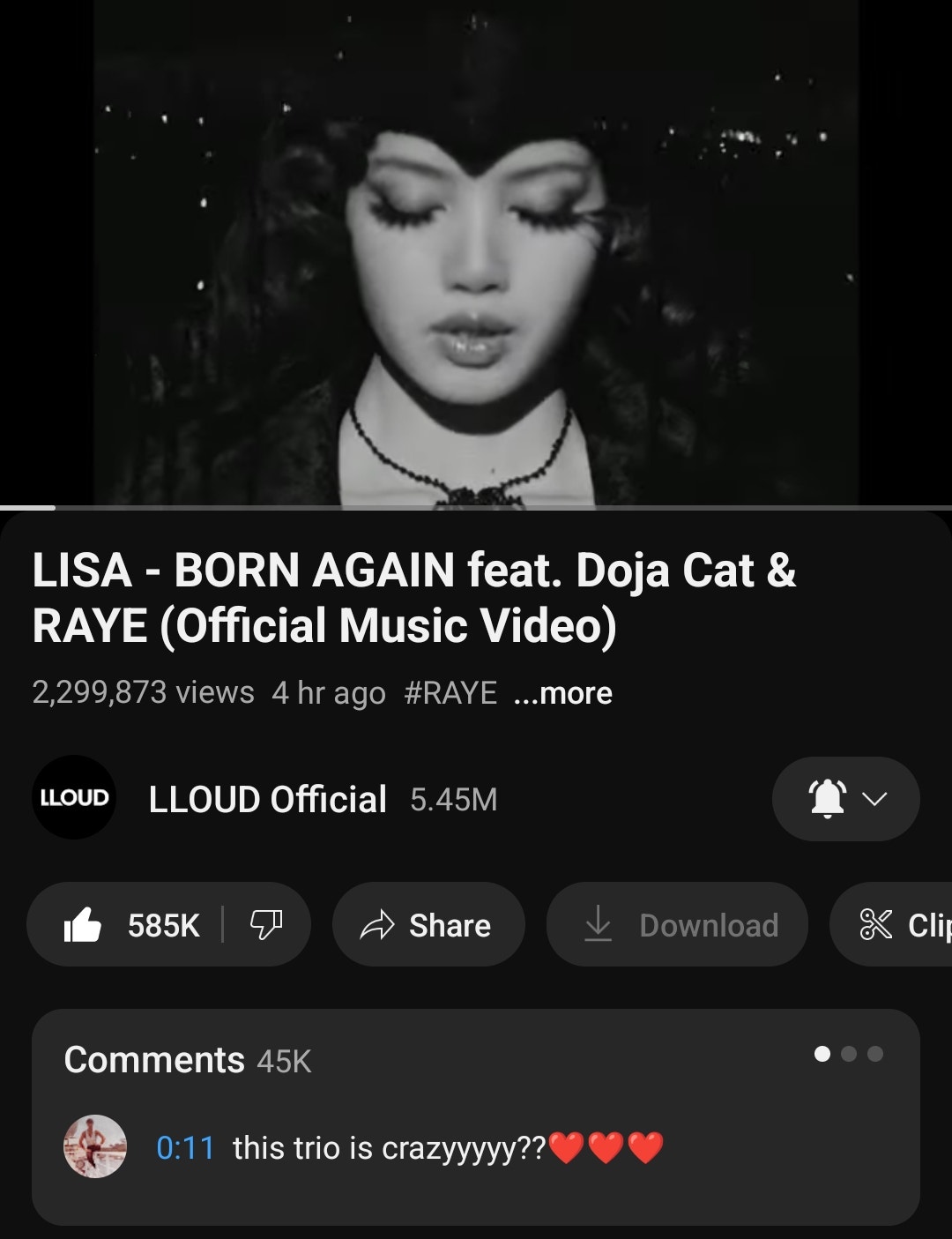 BLACKPINK Community Post - Blinks📢📢 LISA - BORN AGAIN feat. Doja Cat ...