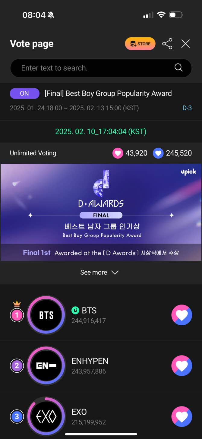 BTS Community Post - 💢ARMY WE NEED YOU ON U PICK💢 We need more Army to vote for award 🥇 ...