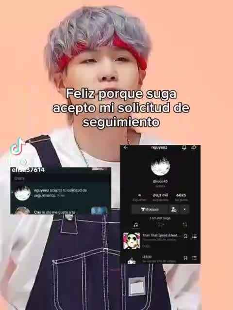 BTS Community Post - There is a profile pretending to be Suga on Tik Tok. If it is not him ...